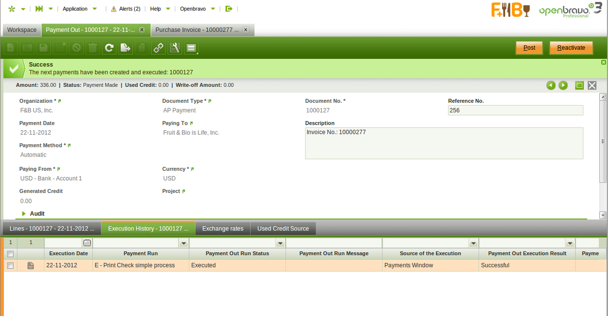 Payment Out - InfiniteERP Wiki