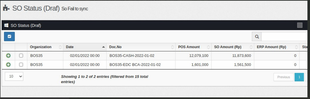 POS-Sync:Sales Order and POS Amount not balanced - InfiniteERP Wiki
